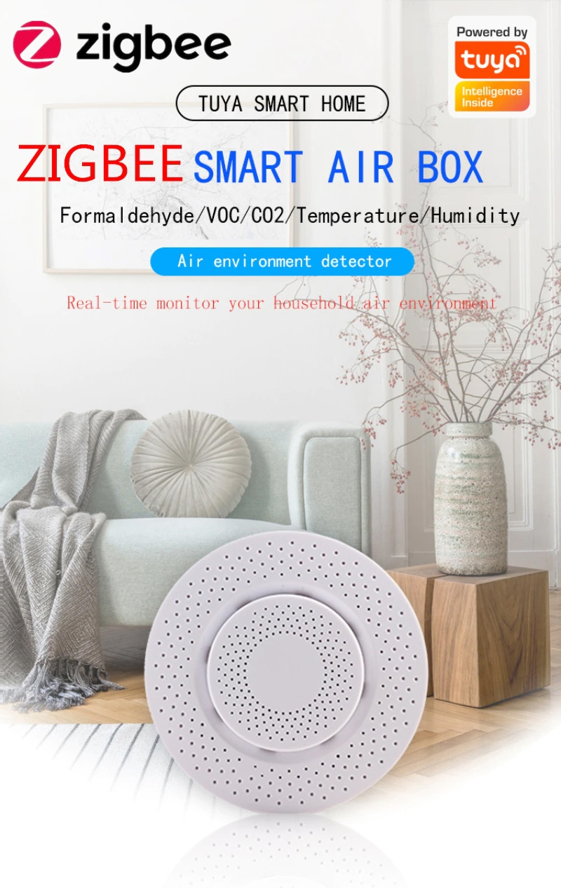 Tuya Air Box Smart ZigBee 5 in 1 Air Quality Detector
